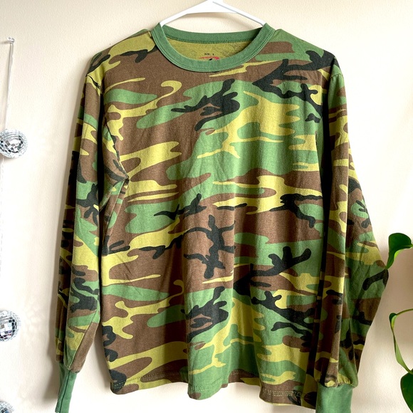 Rothco | Tops | Camouflage Army Print Longsleeve Shirt | Poshmark